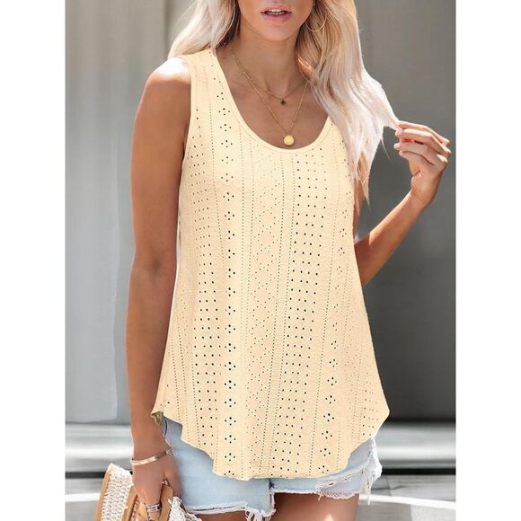 Everyday The Label | Tops | Everyday The Label Eyelet Sleeveless Tank ...